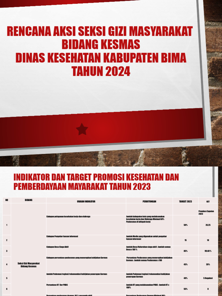 Rencana Aksi Seksi Promkes 2024 | PDF