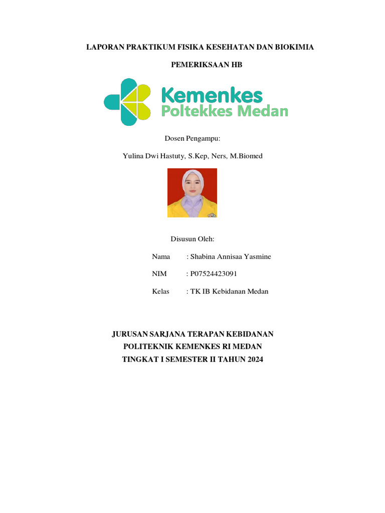 Laprak - Yasmine Pemeriksaan HB | PDF