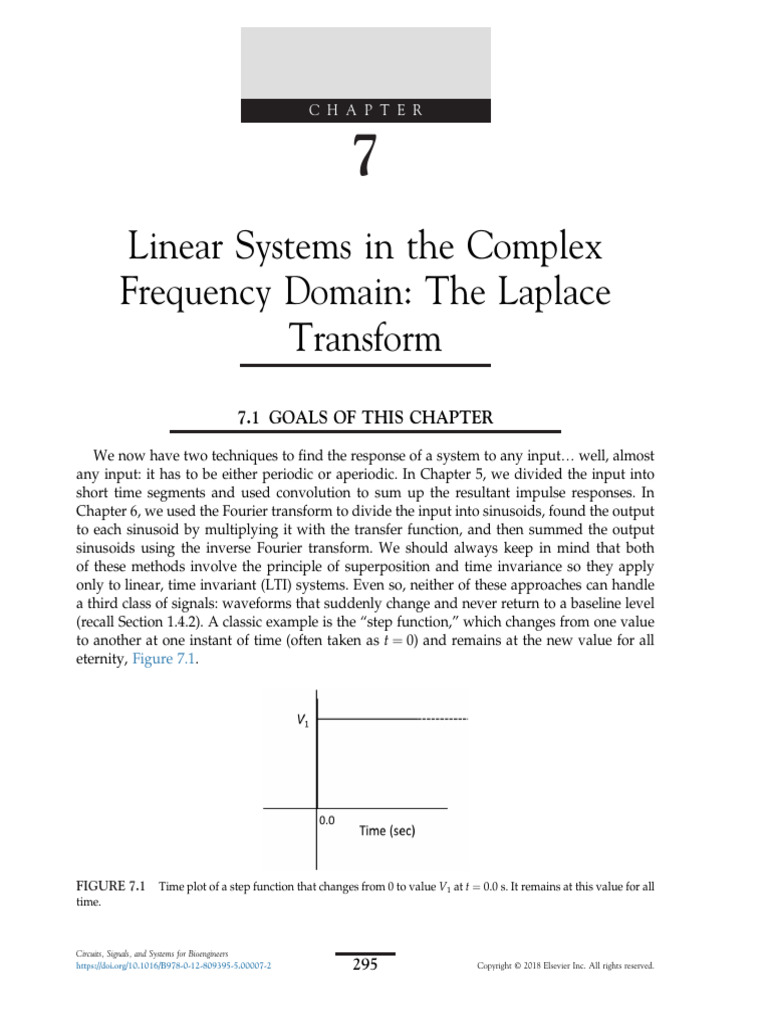 Linear Systems in the Complex | PDF | Laplace Transform | Fourier Transform