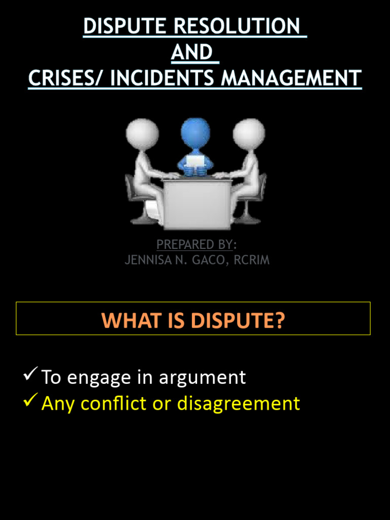 Dispute Resolution Module 1 | PDF | Alternative Dispute Resolution | Mediation