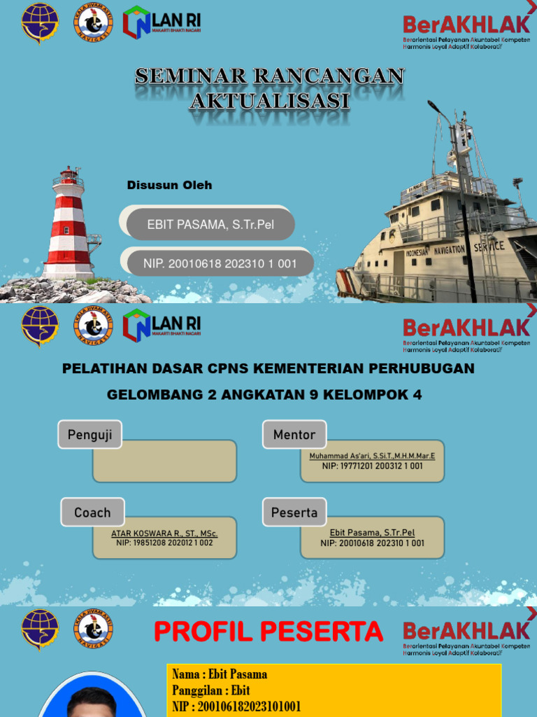 Ebit Pasama PPT Rancangan Aktualisasi | PDF