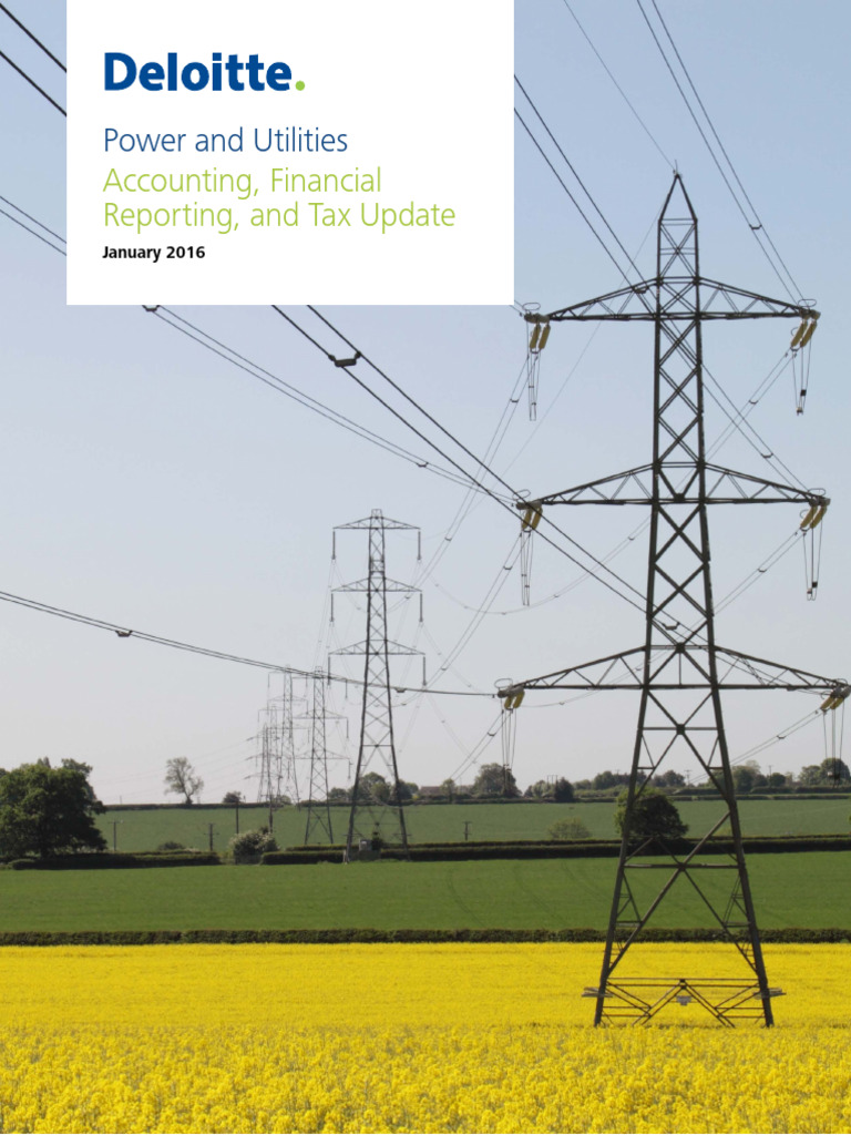 Power & Utilities Accounting, Financial Reporting and Tax Update ...