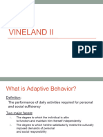 Vineland Adaptive Behavior Scale | PDF