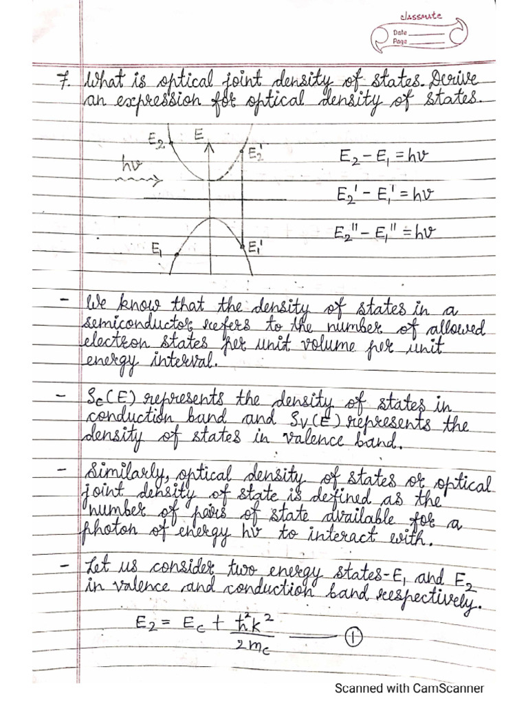 OPTICAL JOINT DENSITY of State | PDF