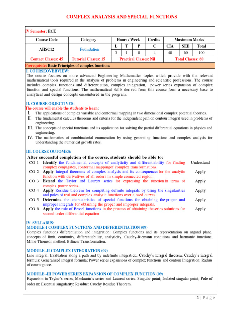 Complex Analysis and Special Functions | PDF | Complex Analysis | Mathematical Analysis