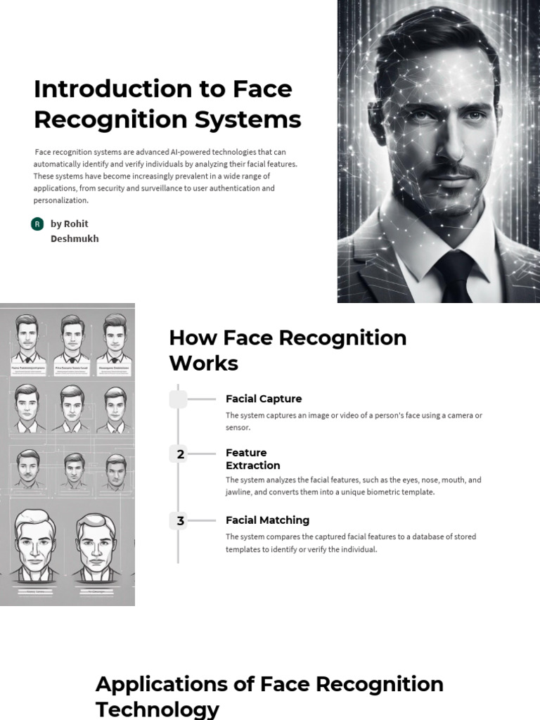 Introduction To Face Recognition Systems Pptx 20240415 124030 0000 Pdf Biometrics