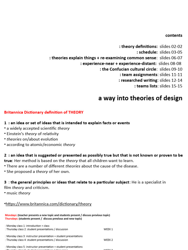 Lecture 1 Towards Theory in Architecture 12apr2024 | Download Free PDF ...