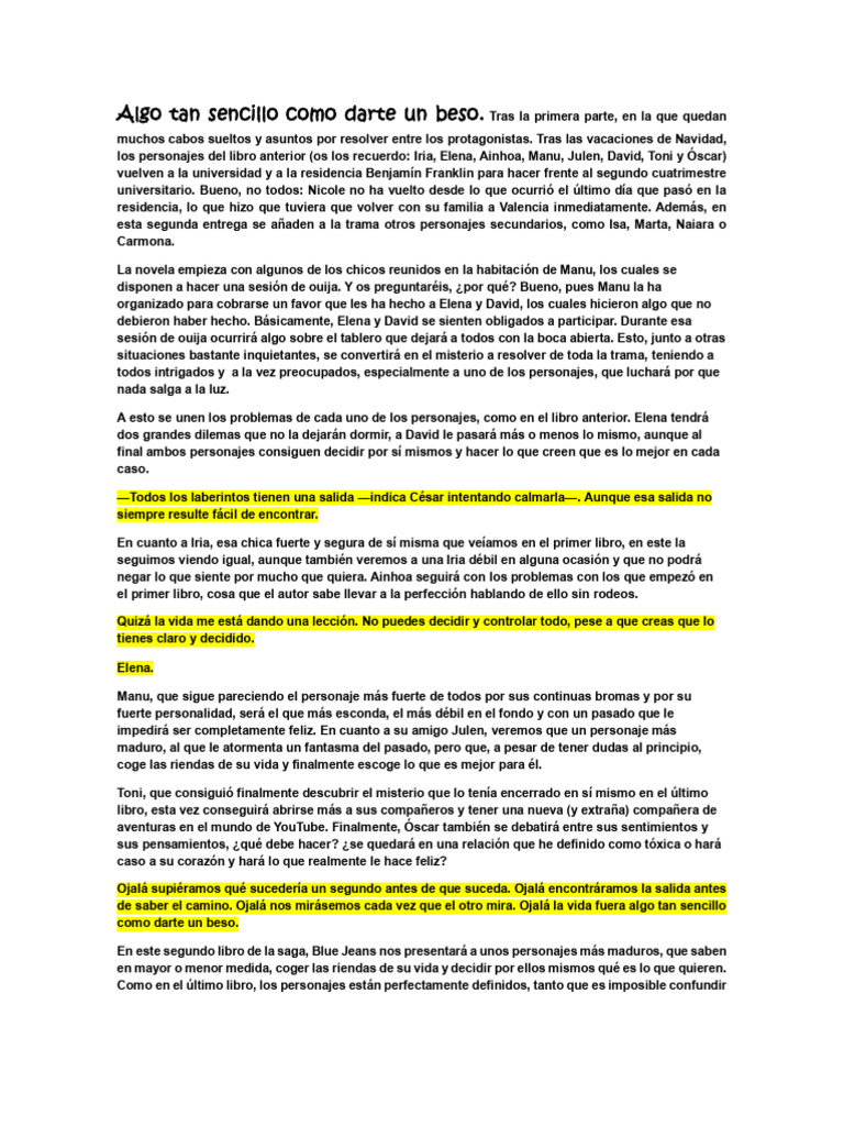 Algo tan sencillo como darte un beso | PDF