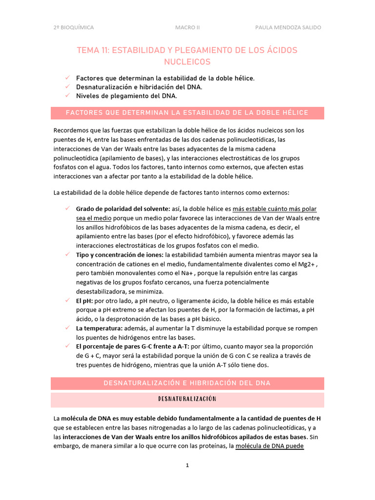 Tema 11 Macro | PDF | Cromatina | Histona