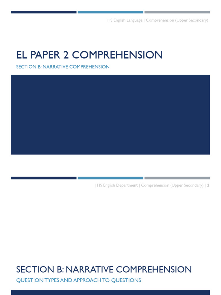 3E Narrative Comprehension Revision Slides II Students | PDF | Reading ...