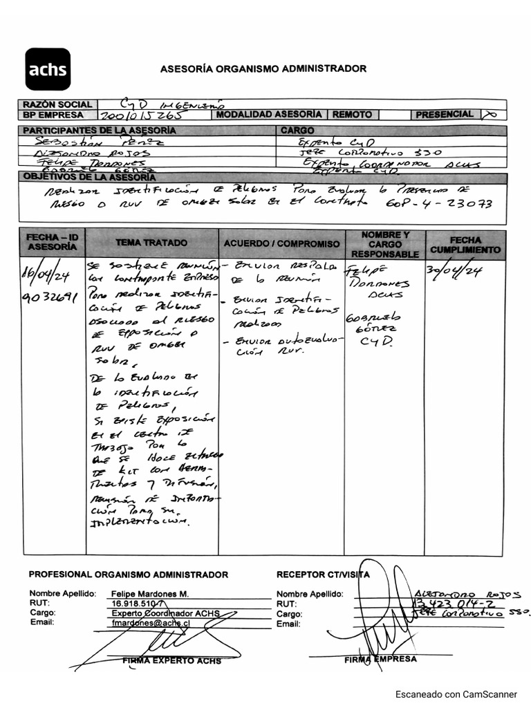 Voa, Identificación y Kit RUV CyD 2001015265 | PDF