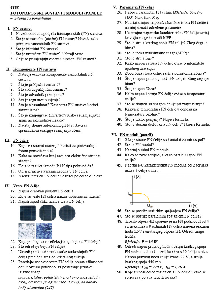 1-7 Pitanja Za Ponavljanje | PDF