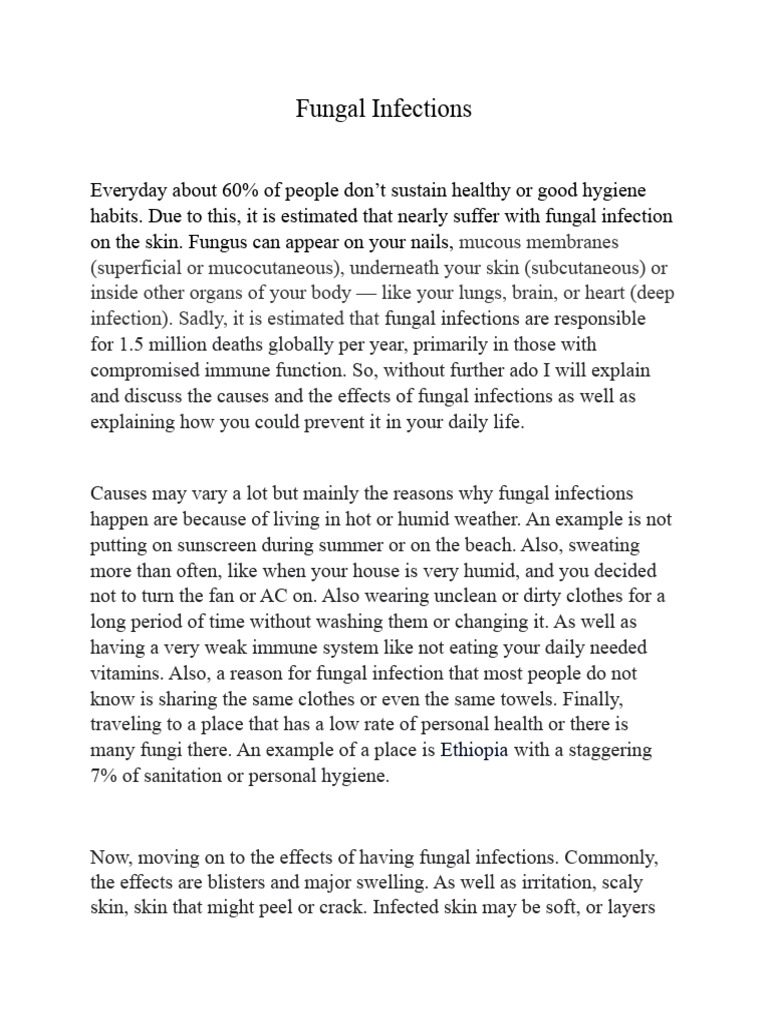 Fungal Infections | PDF