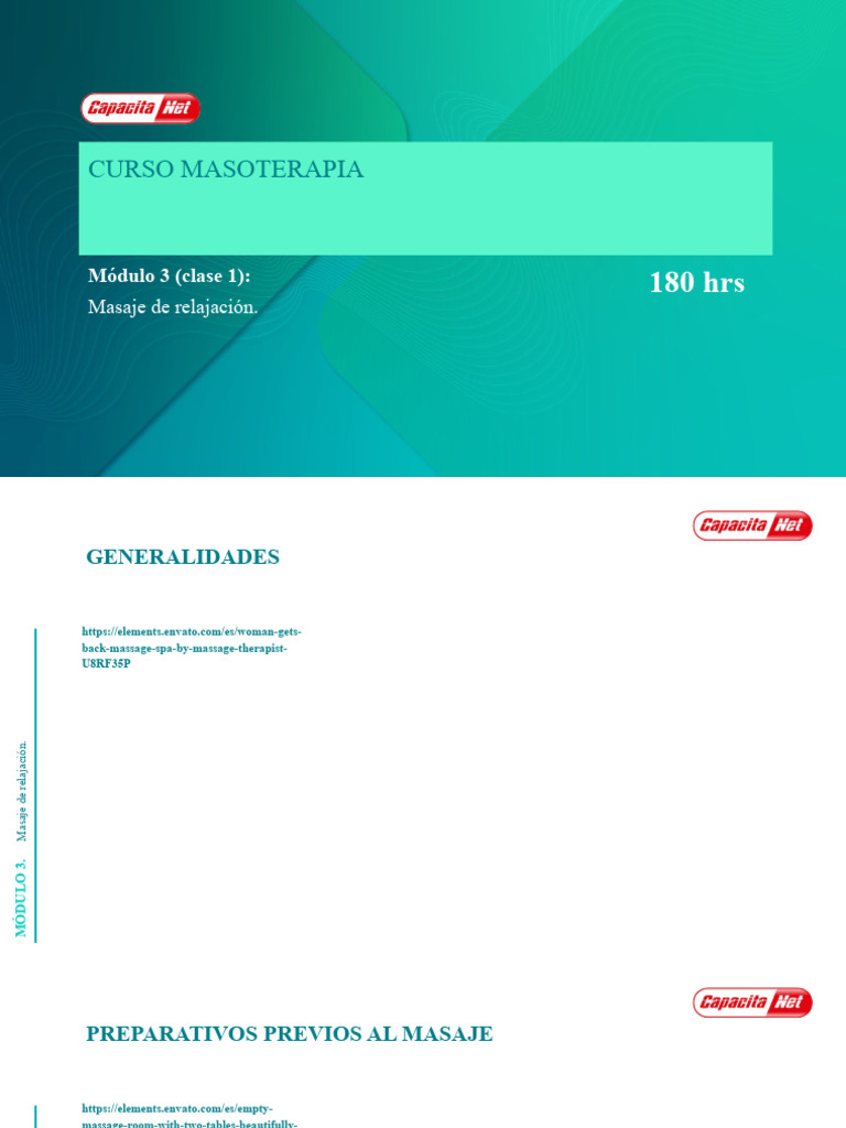 Curso Masoterapia: Módulo 3 (Clase 1) | PDF | Masaje | Sistema linfático