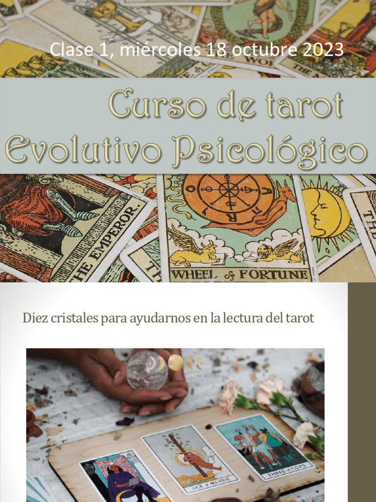 Tarot 18 Octubre 2023 - Clase1 | PDF | Tarot | Adivinación