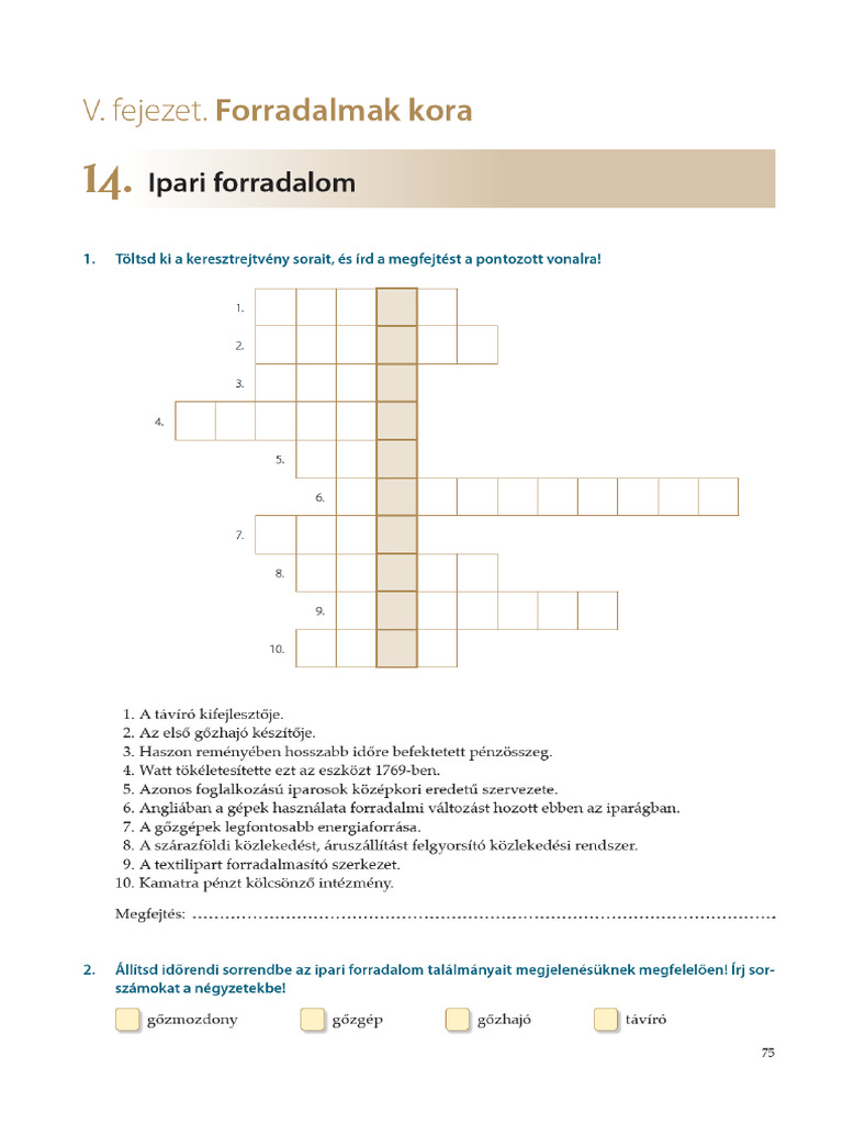 V - Fejezet-Forradalmak Kora - Ipari Forradalom | PDF
