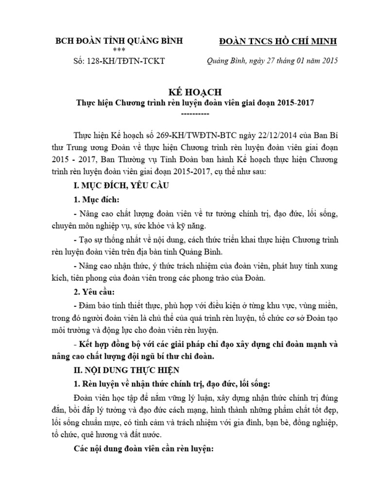Khren Luyen Doan Vien | PDF