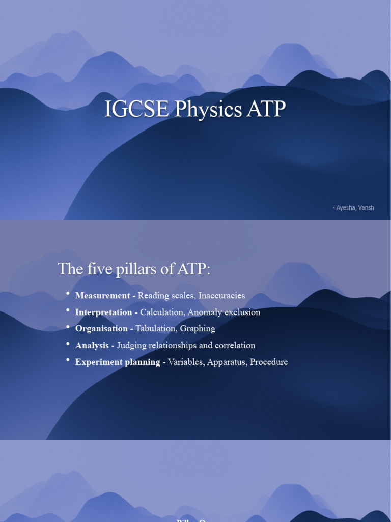 IG Physics ATP | PDF | Experiment | Accuracy And Precision