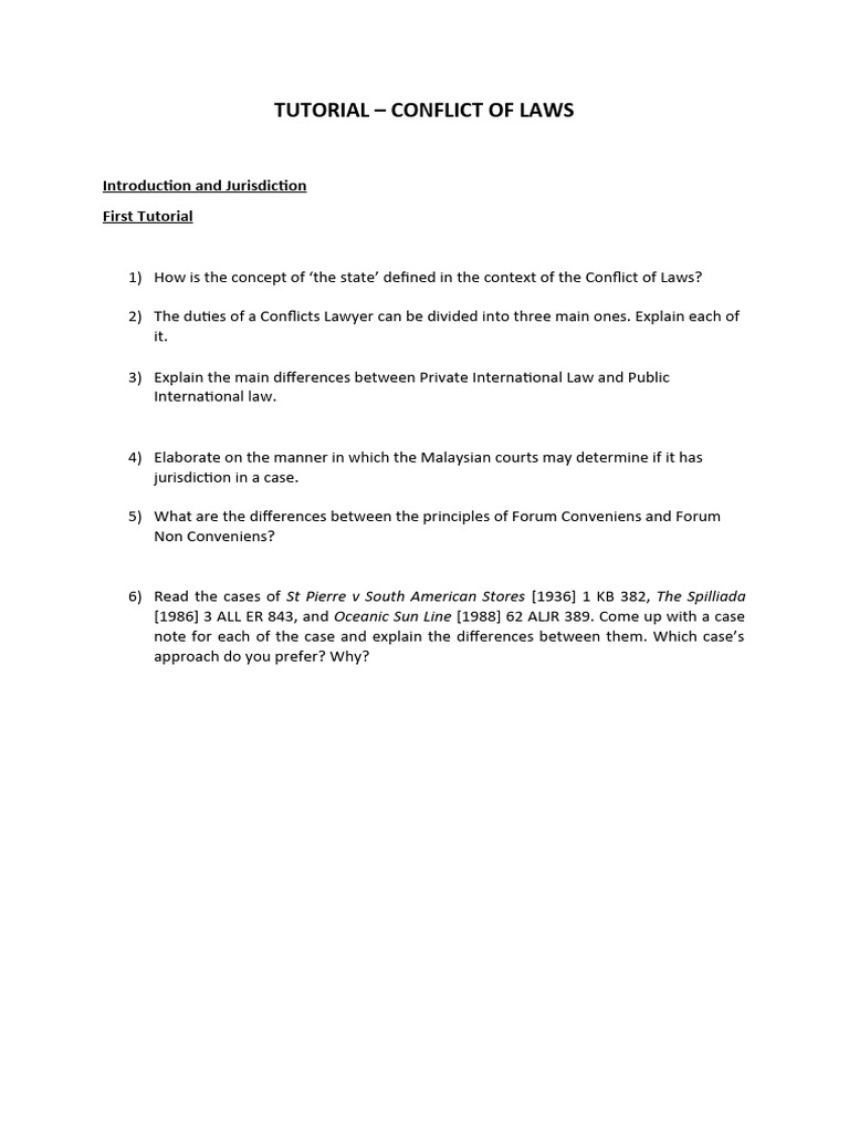 First and Second Tutorial Questions | PDF