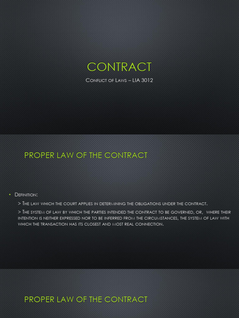 Contract | PDF | Choice Of Law | Arbitration