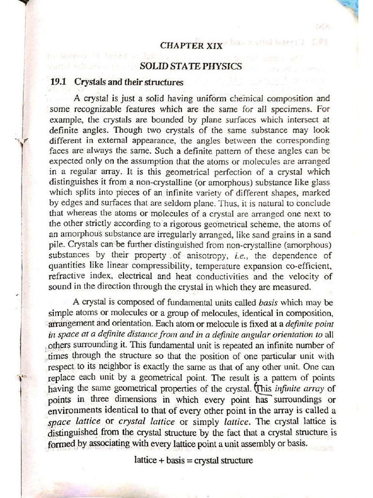 SOLID STATE PHYSICS - Gias Uddin Sir | PDF