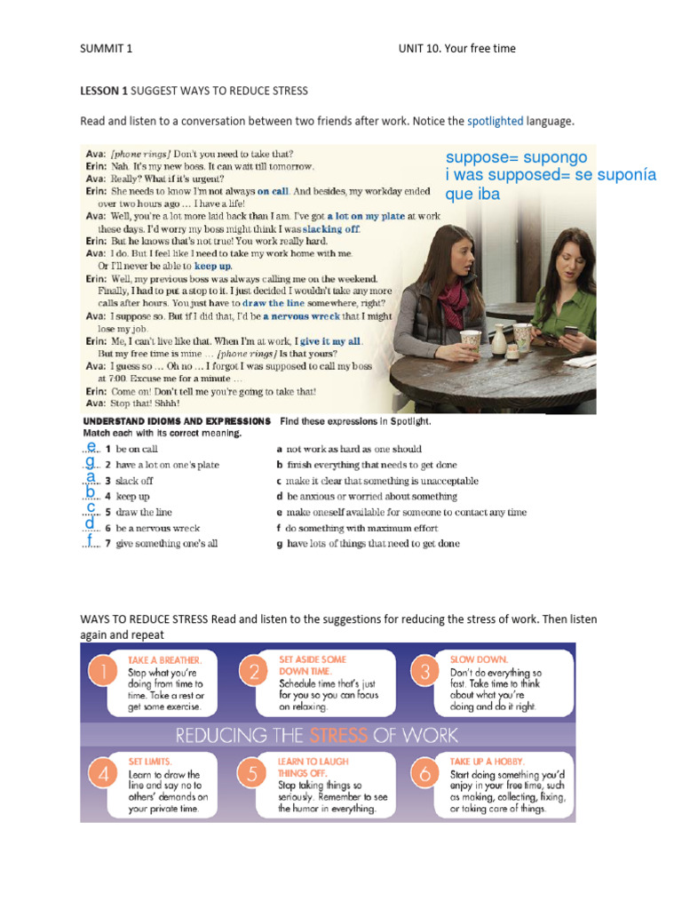 Unit 10 Lesson 1 and 2 | PDF | Career & Growth | Language Arts & Discipline