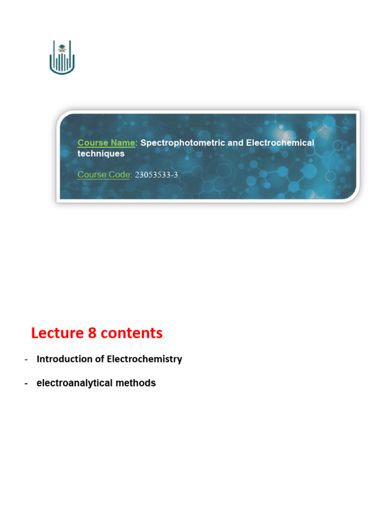 Lect8 Spectro 443 2 | PDF