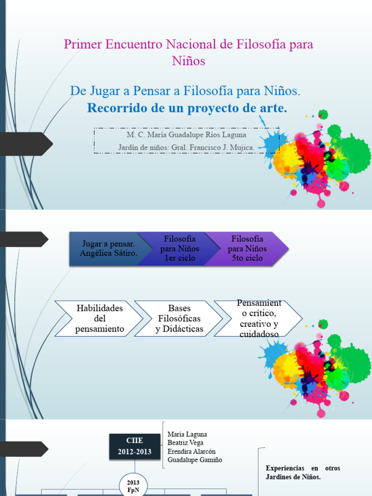 Filosofía y Arte en Preescolar | PDF | Educación en artes liberales