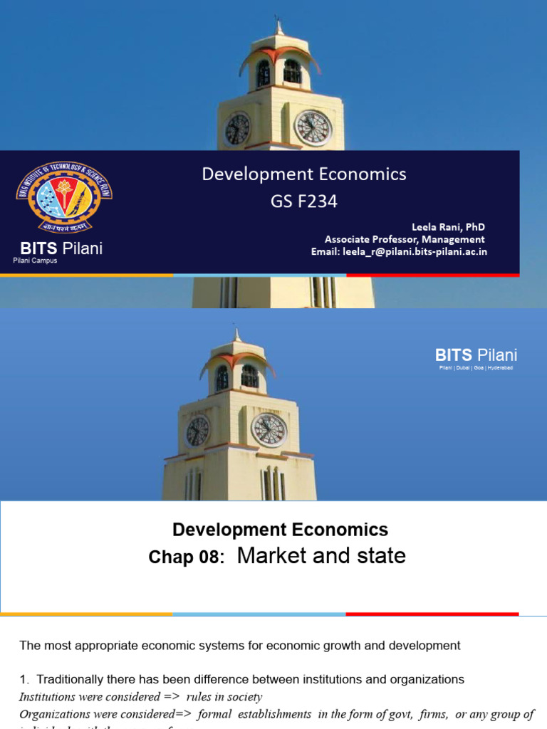 Market and State in Development Economics | PDF | Free Market | Market ...