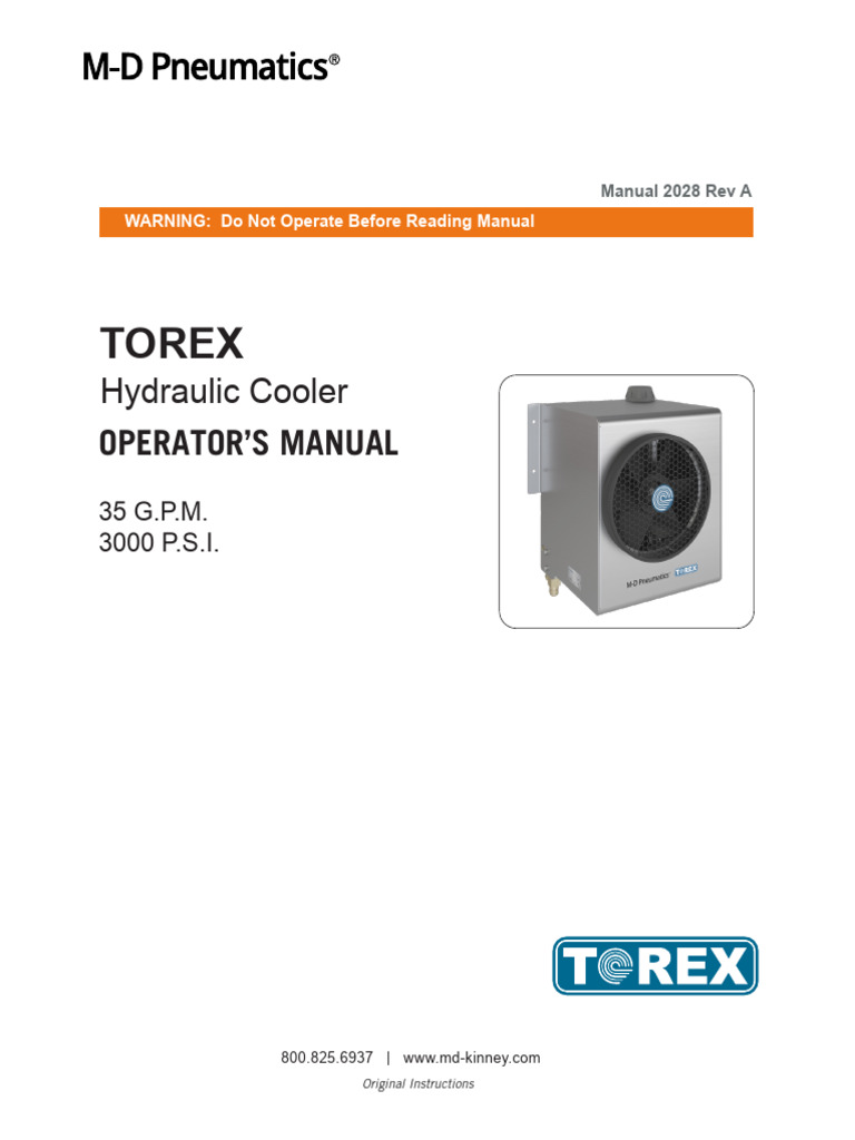 2028 Torex Manual Rev A | PDF | Pipe (Fluid Conveyance) | Legal Liability
