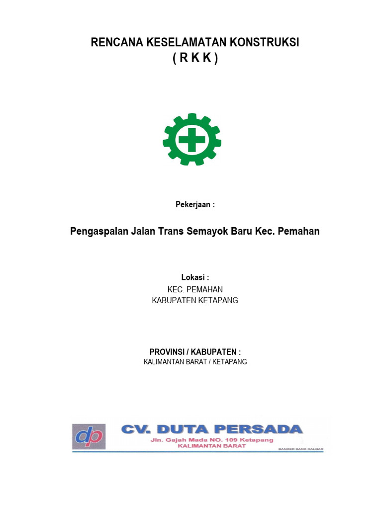 RKK JL Sremayok Baru Cv. Duta Persada | PDF