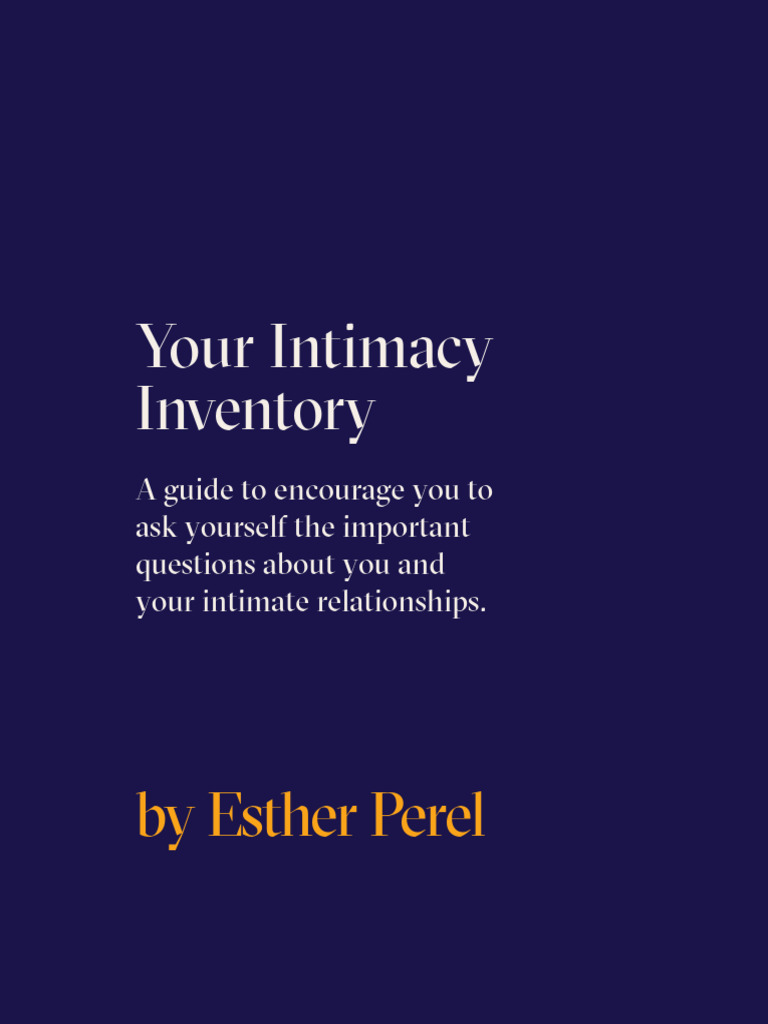 EPGM Intimacy Inventory - V2.2 | Download Free PDF | Intimate Relationships | Interpersonal ...