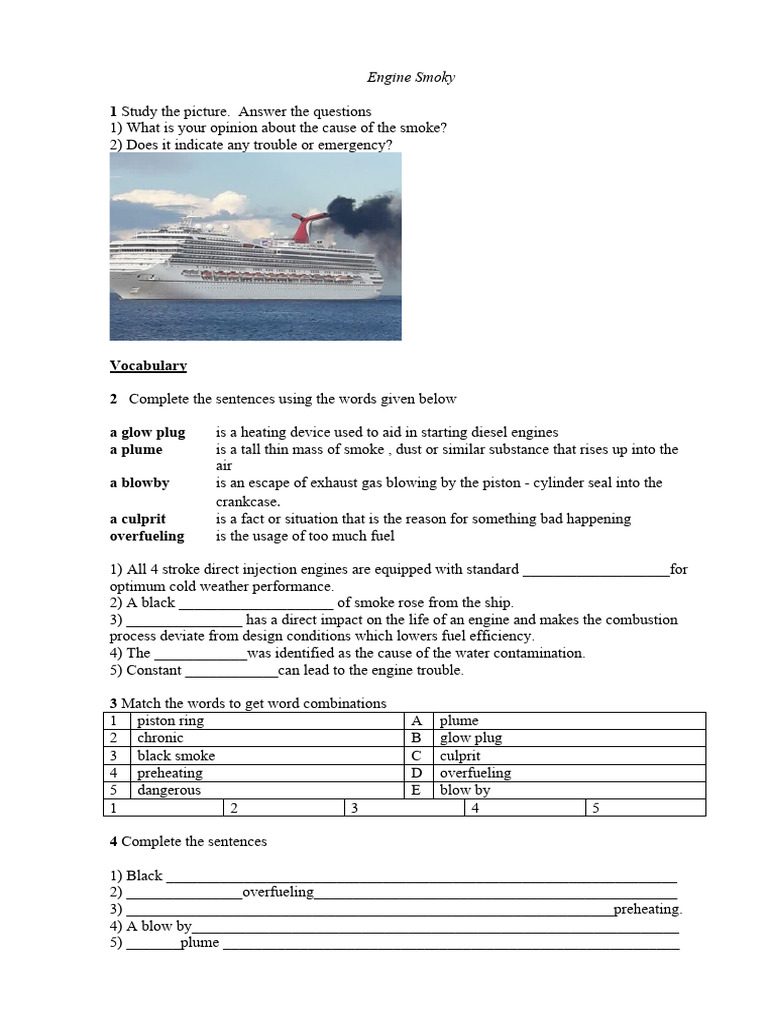 Lesson 12. Engine Smoky | PDF | Internal Combustion Engine | Diesel Engine