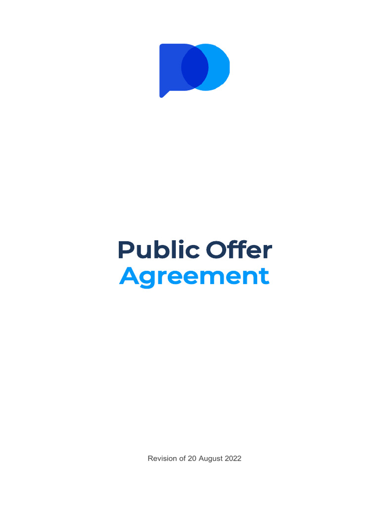 Public Offer Agreement for Infinite Trade LLC | PDF | Market Liquidity ...