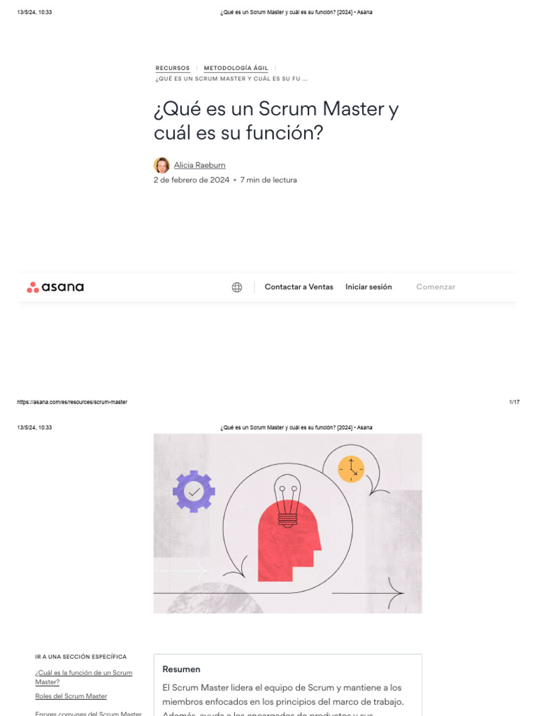 ¿Qué Es Un Scrum Master y Cuál Es Su Función - (2024) | PDF | Scrum ...