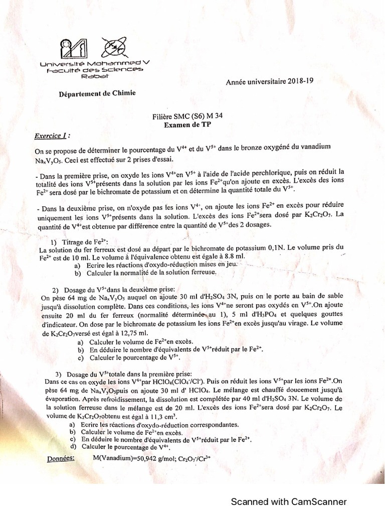 Exam TP - Descriptive S6 | PDF