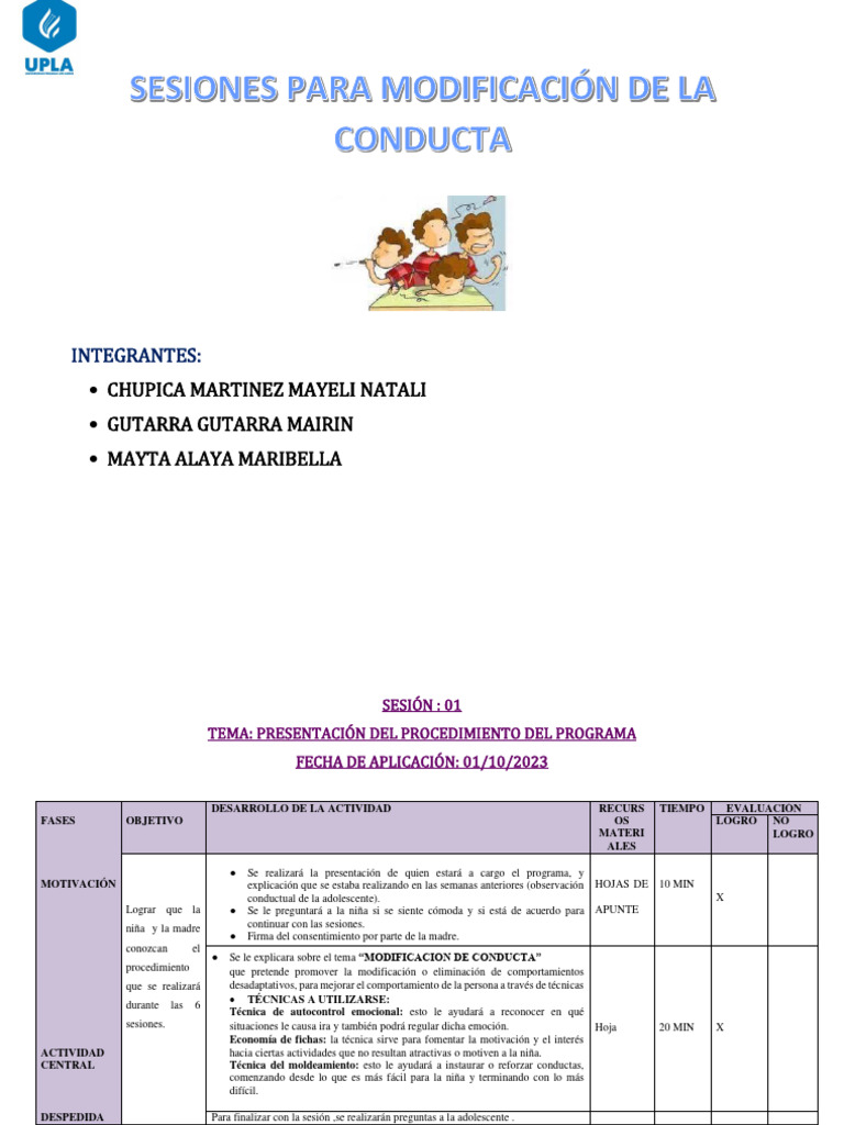 Modificacion de La Conducta | PDF | Comportamiento | Modificación de comportamiento