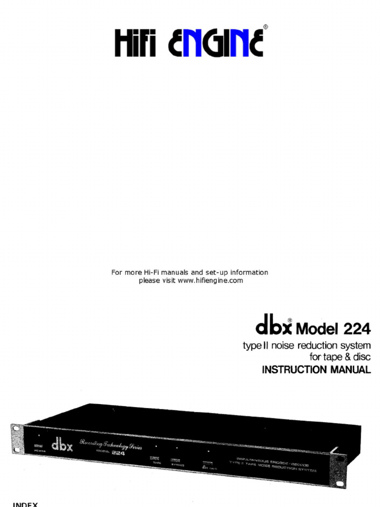 Hfe DBX 224 | PDF