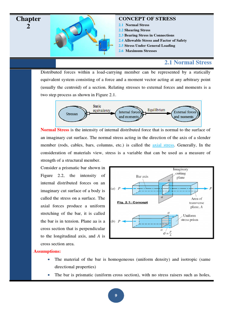 Chapter Two Stress ConceptFinal | PDF | Stress (Mechanics) | Strength ...