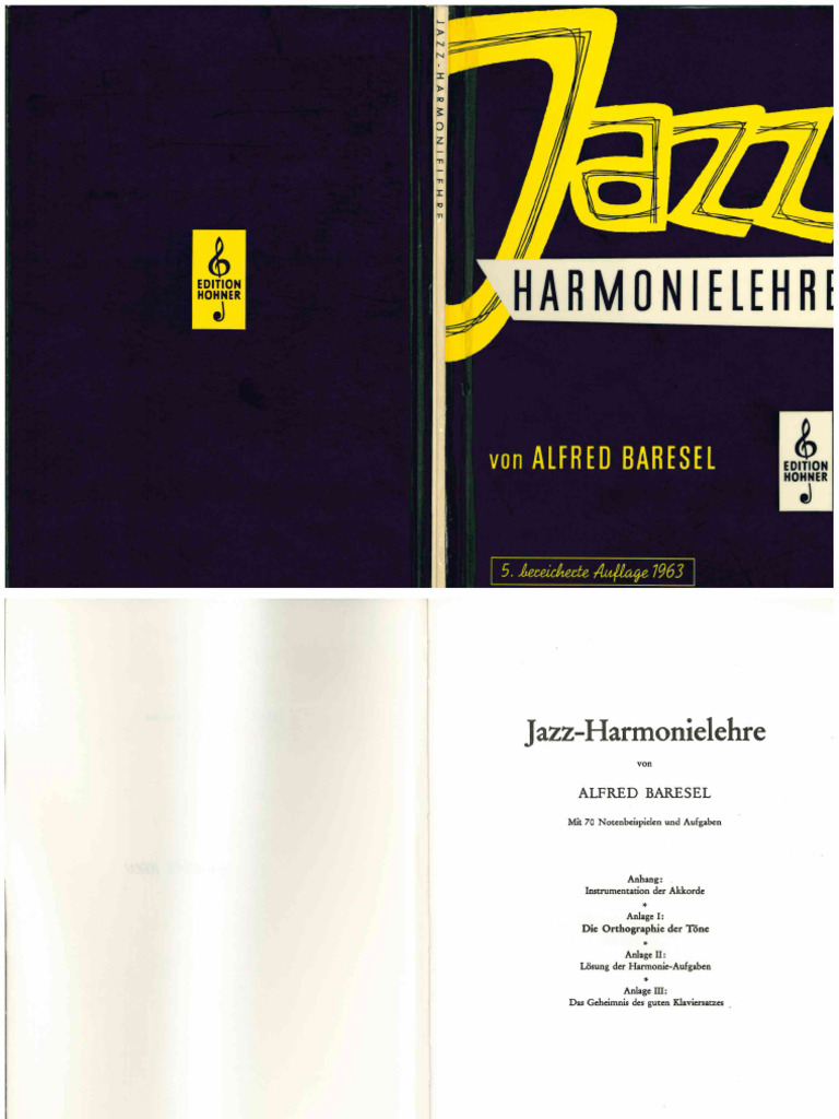 Jazz Harmonielehre Alfred Baresel | PDF