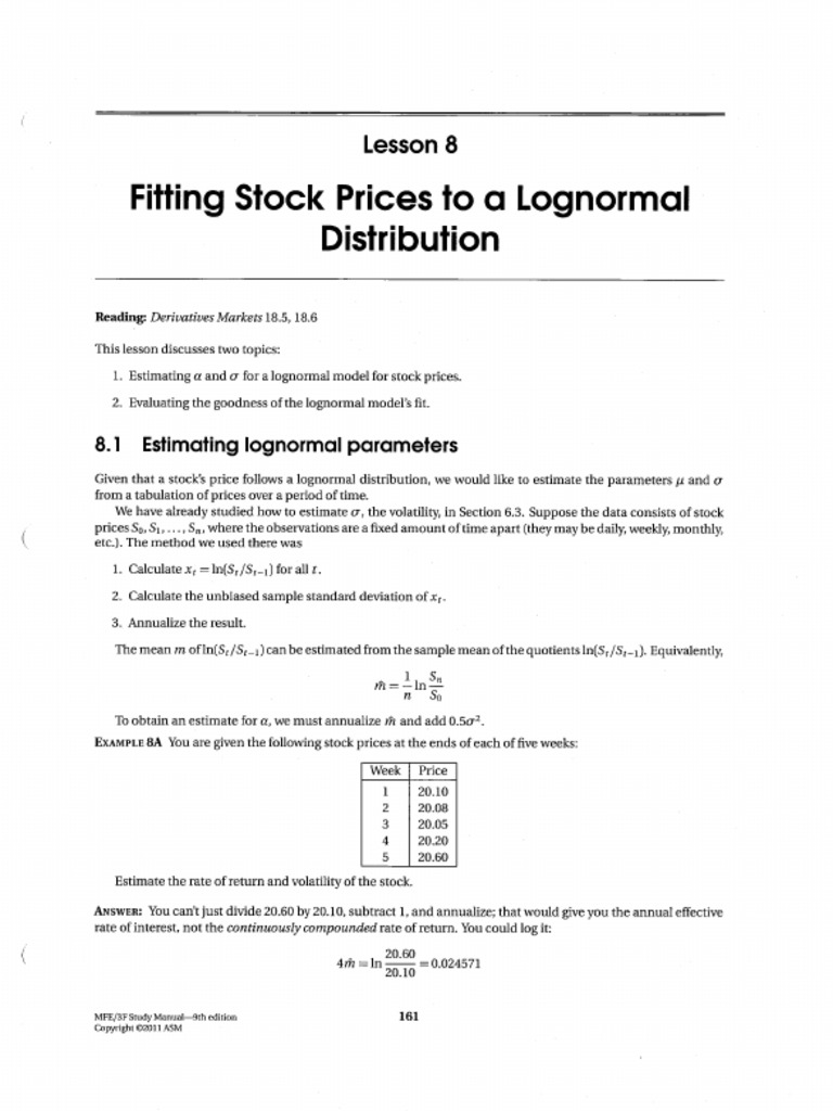 Fitting Lognormal | PDF