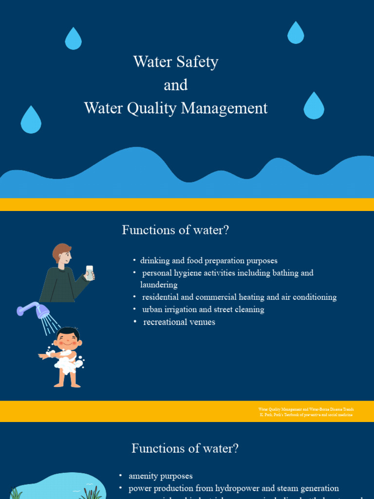 Pcm 3 Water Safety And Water Quality Management 1 Pdf Sewage Treatment Water Pollution 