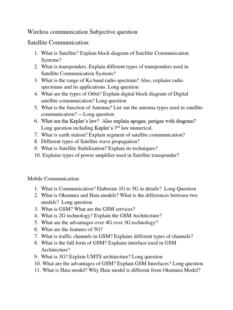 Drona Sir Satellite Communications | PDF | Channel Access Method | 4 G