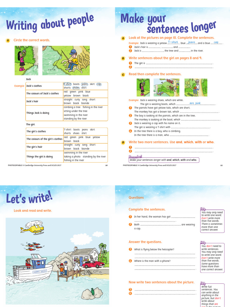 3ro Movers Writing Skills Booklet | Download Free PDF | Clothing | Fashion