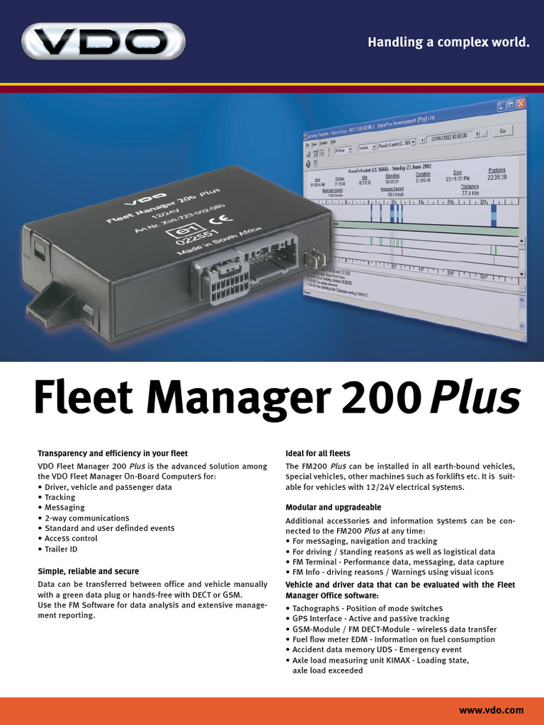 VDO FM200plus Datasheet en | Download Free PDF | Frequency | Data