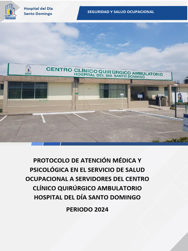 Protocolo de Atencion Médica y Psicologica en El Servicio de Salud Ocupacional | PDF | Seguridad ...