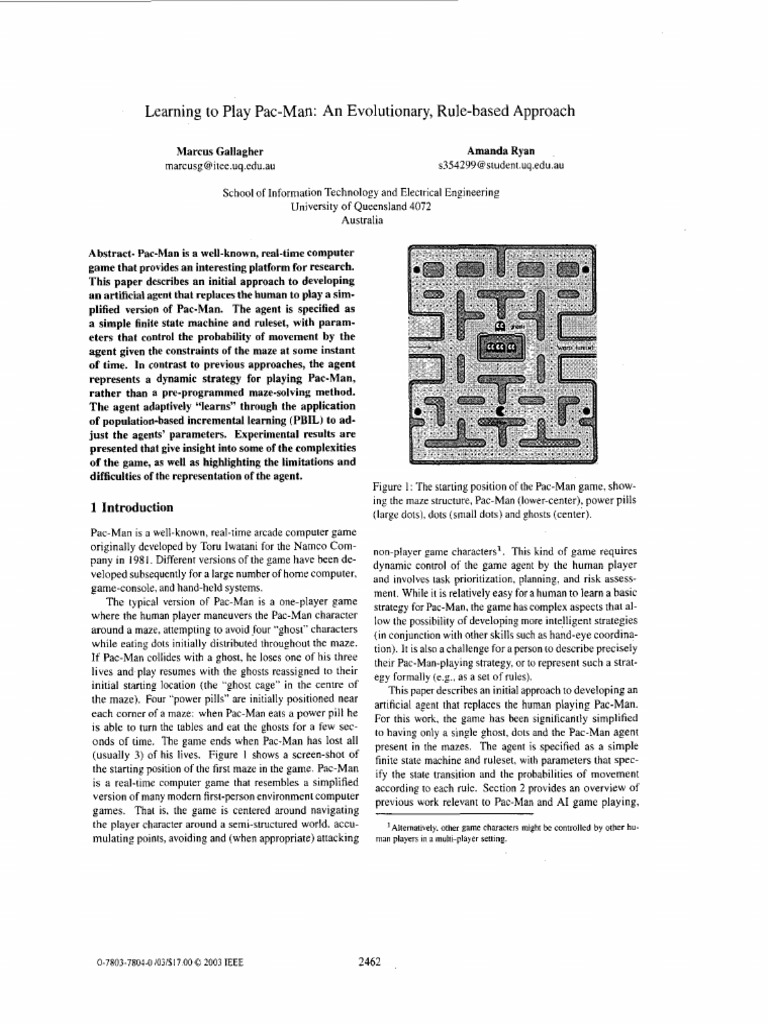 Pacman usingTOC | PDF | Artificial Intelligence | Intelligence (AI) & Semantics