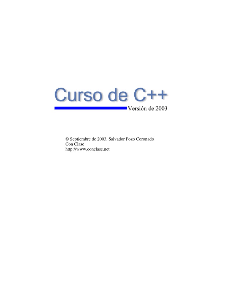 Curso CPP en LINEA | PDF | C ++ | Programa de computadora