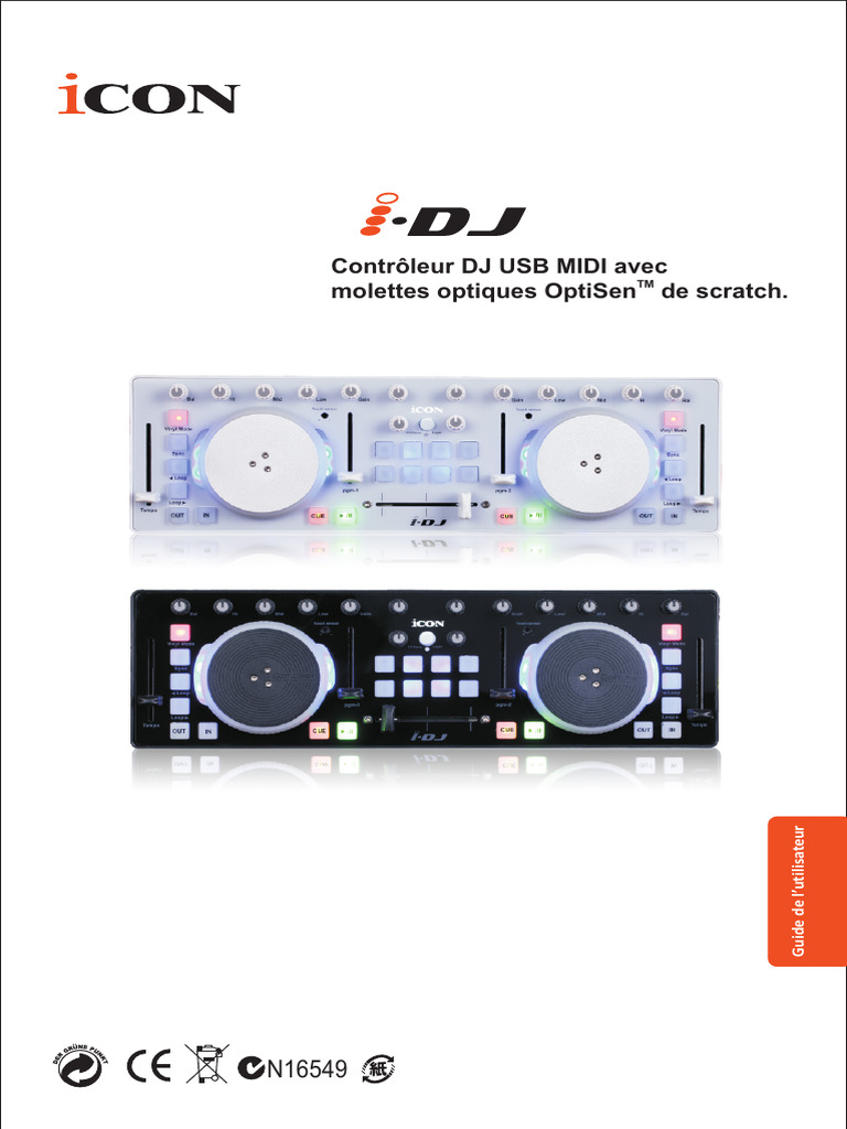 Guide d'utilisation du contrôleur DJ iDJ | PDF | USB | Matériel ...