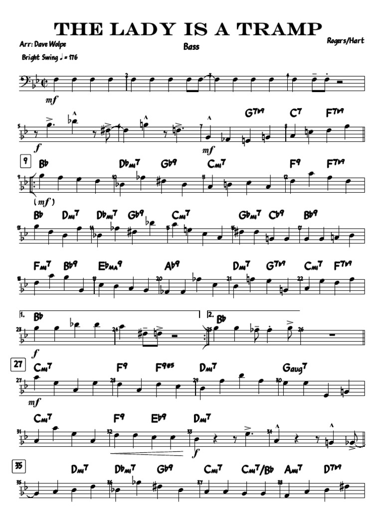 The Lady Is a Tramp Sheet Music | PDF